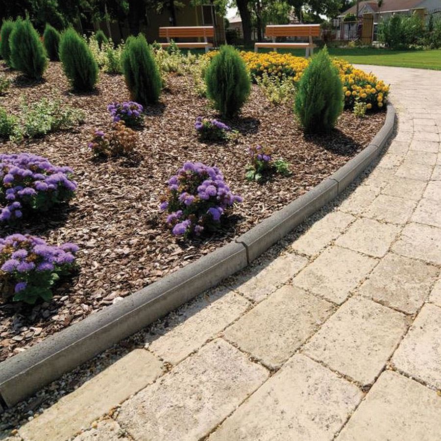 Obrubník záhradný - parkový oblý 100/20/5, sivý (48/pal) | Stavebniny Stavivo IBV